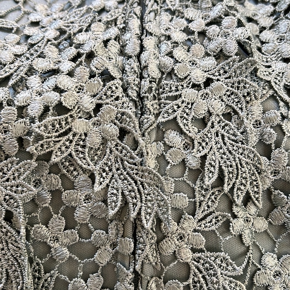 Vintage Yolanda Cellucci Mob Lacy Dress In Sage Green - Gem